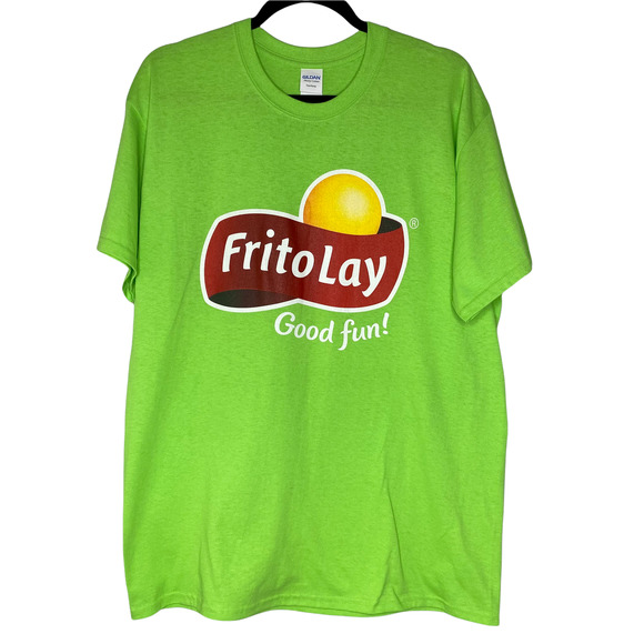 Gildan | Shirts | Frito Lay Neon Green Tshirt Heavyweight 0 Cotton Size ...